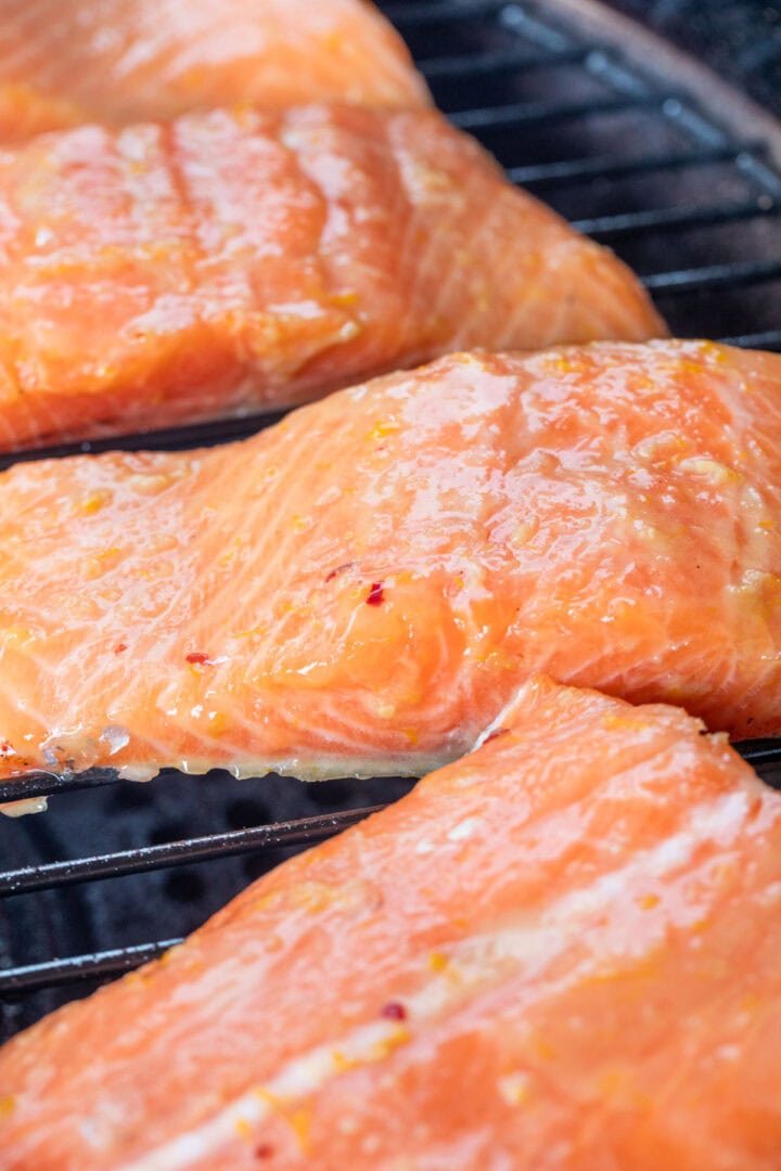 Smoked Salmon with Orange Maple Bourbon Glaze - Grilling Pavilion